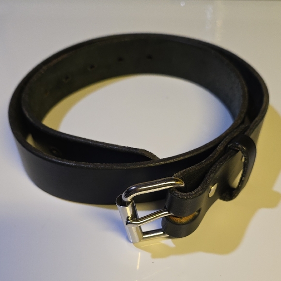 Accessories | Amish Hand Crafted Classic Black Genuine Leather Belt ...